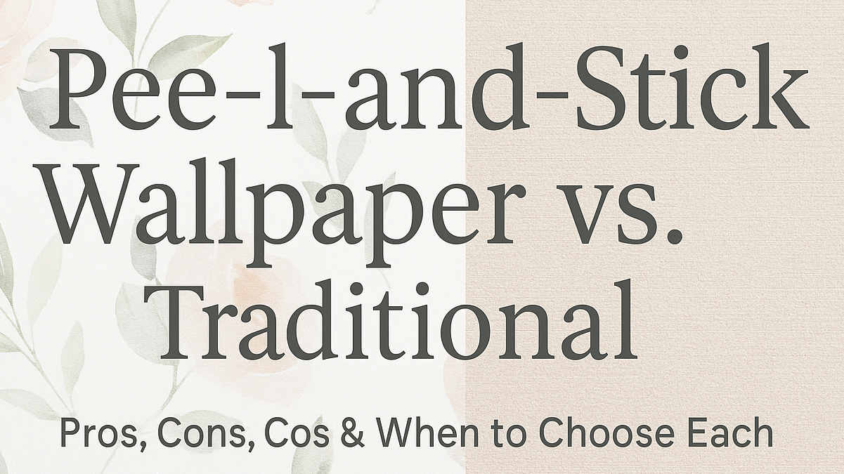 Peel-and-Stick Wallpaper vs. Traditional: Pros, Cons, Cost & When ...